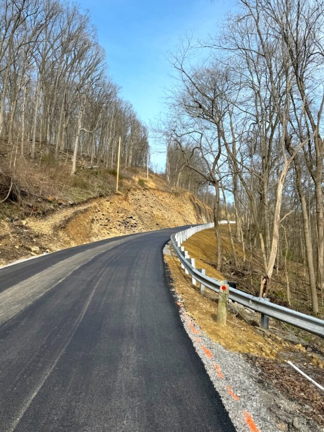Work progresses on Midland Fredericktown Road slip repair | News ...